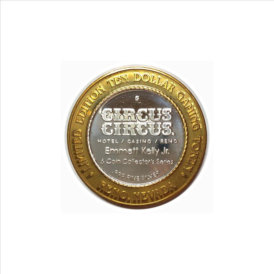 Silver Strike! Collector's Series $10 Silver Gaming Token - Circus ...