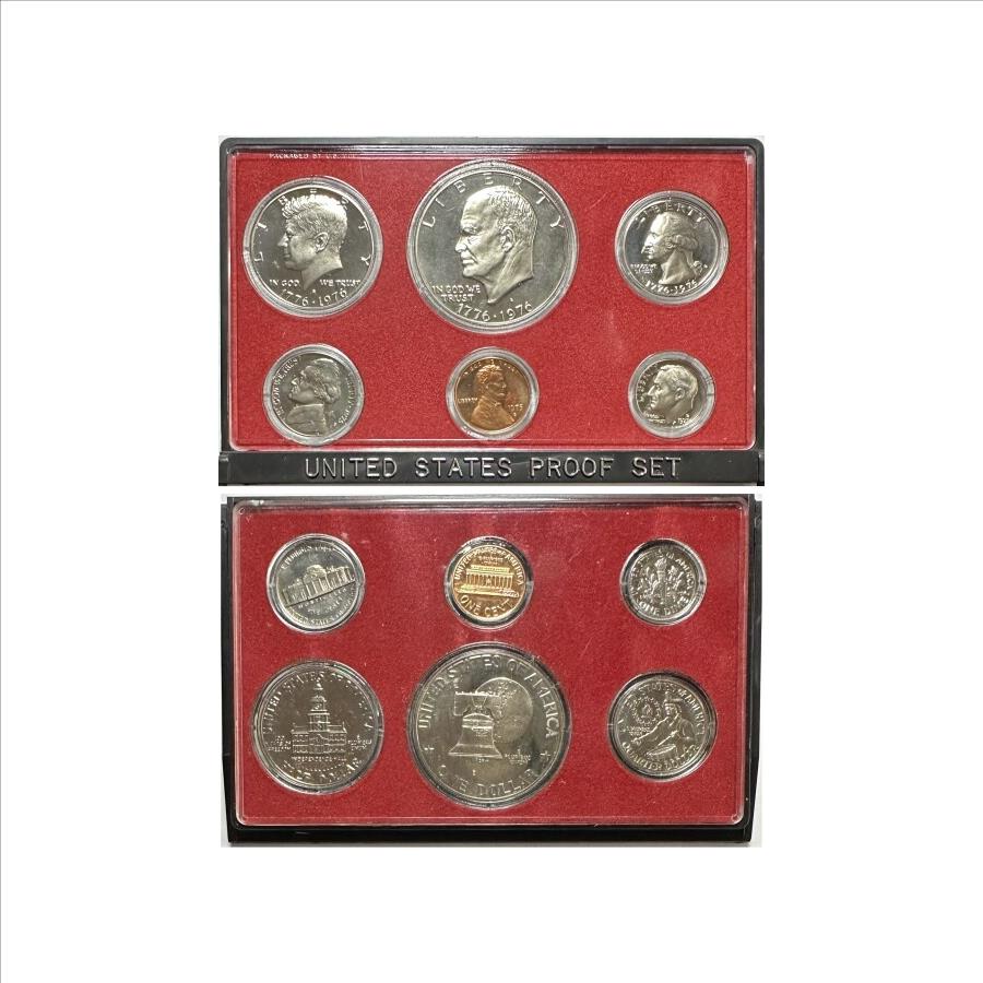 1975-S U.S. Bicentennial Proof Set - 6 Coins Including Eisenhower ...