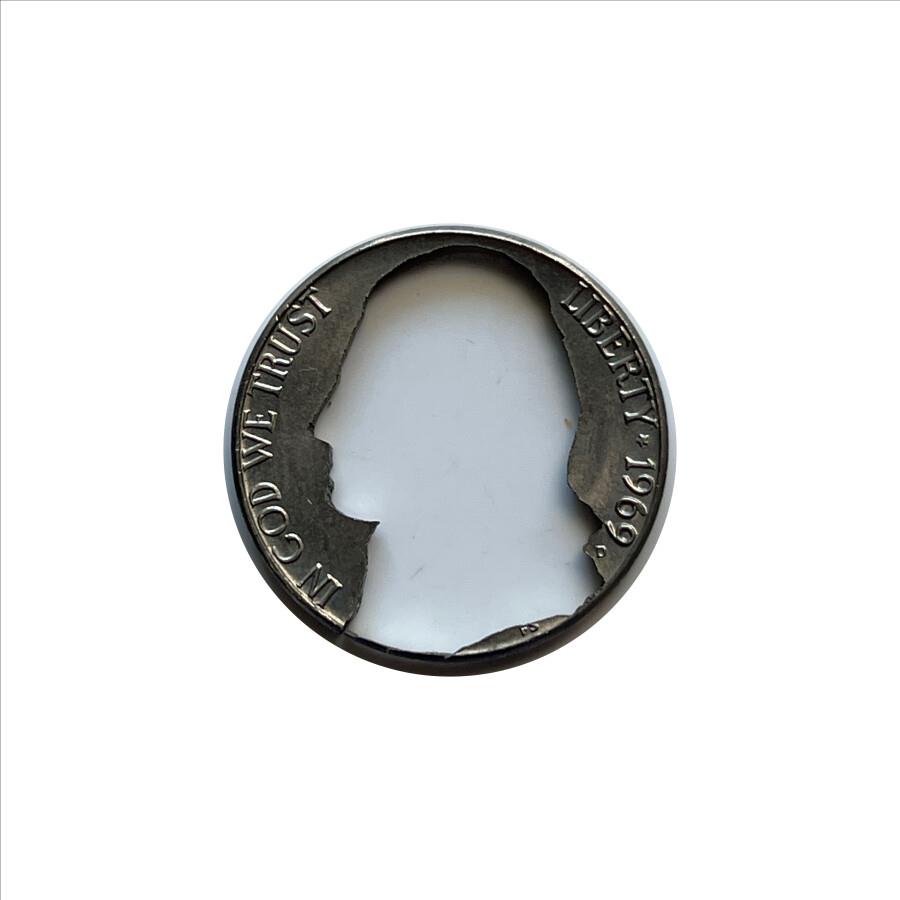 1969 U.S. Jefferson Cut-Out Nickel | Property Room