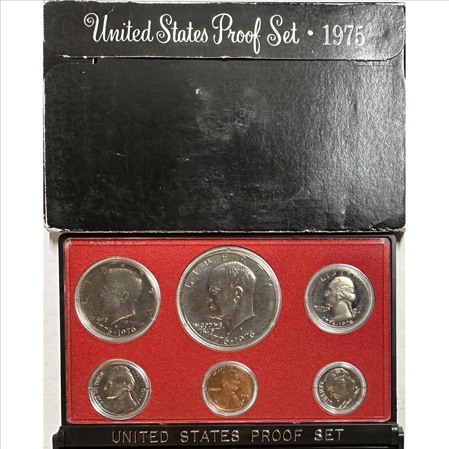 >1975-S U.S. Bicentennial Proof Set - 6 Coins Including Eisenhower ...