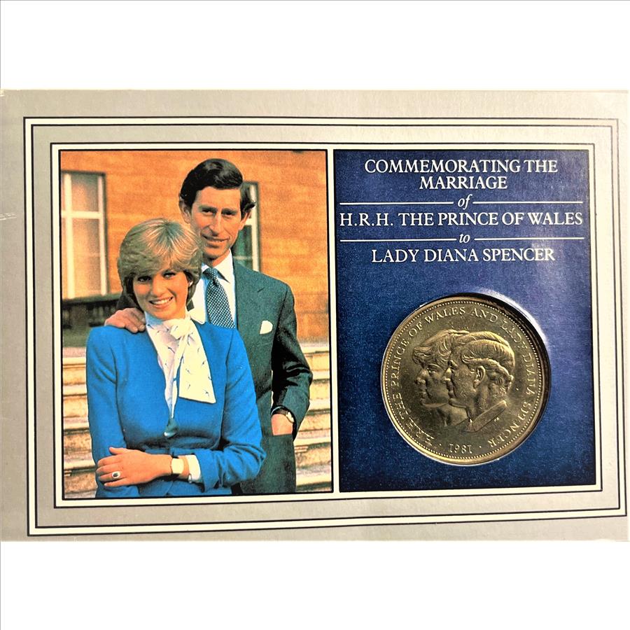 1981 Prince Of Wales & Princess Diana Commemorative Coin | Property Room