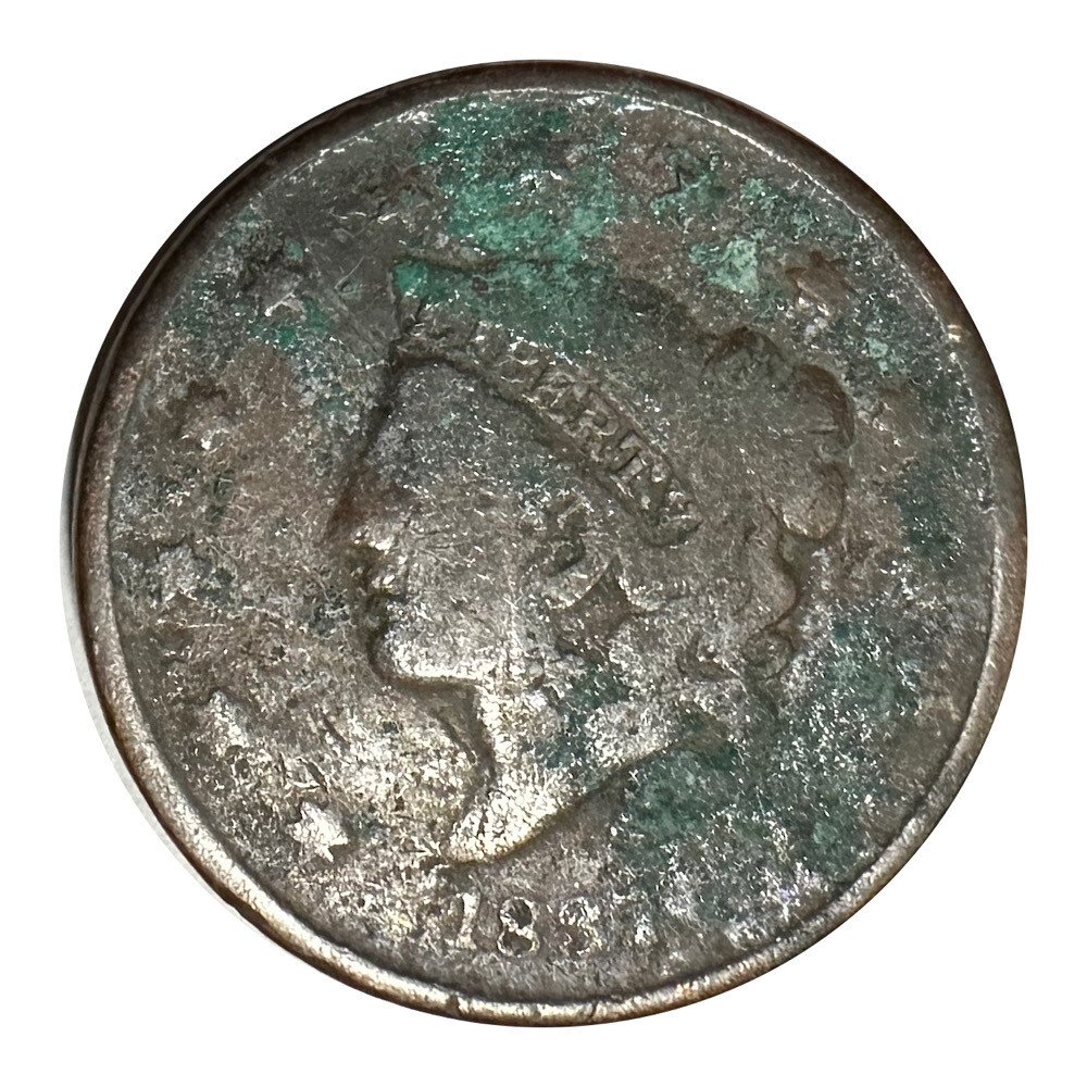 >1837 U.S. Coronet Head Large One Cent | Property Room