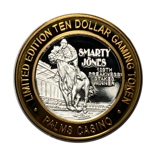 Silver Strike! Las Vegas Palms Casino .999 Silver - Ltd. Ed. $10 Gem ...