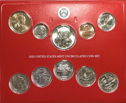 2020-D U.S. Mint Uncirculated Coin Set (10 Coins) - Includes Sacagawea ...