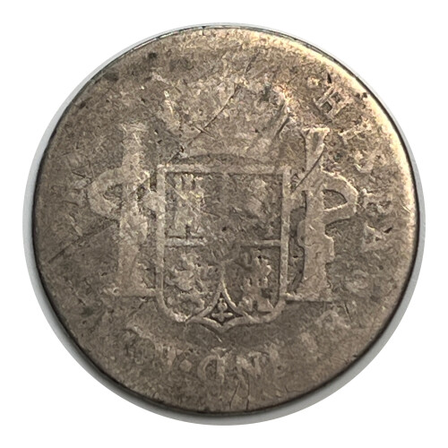 1779 Lima Peru 2 Reales Carolus III Silver Colonial Coin | Property Room