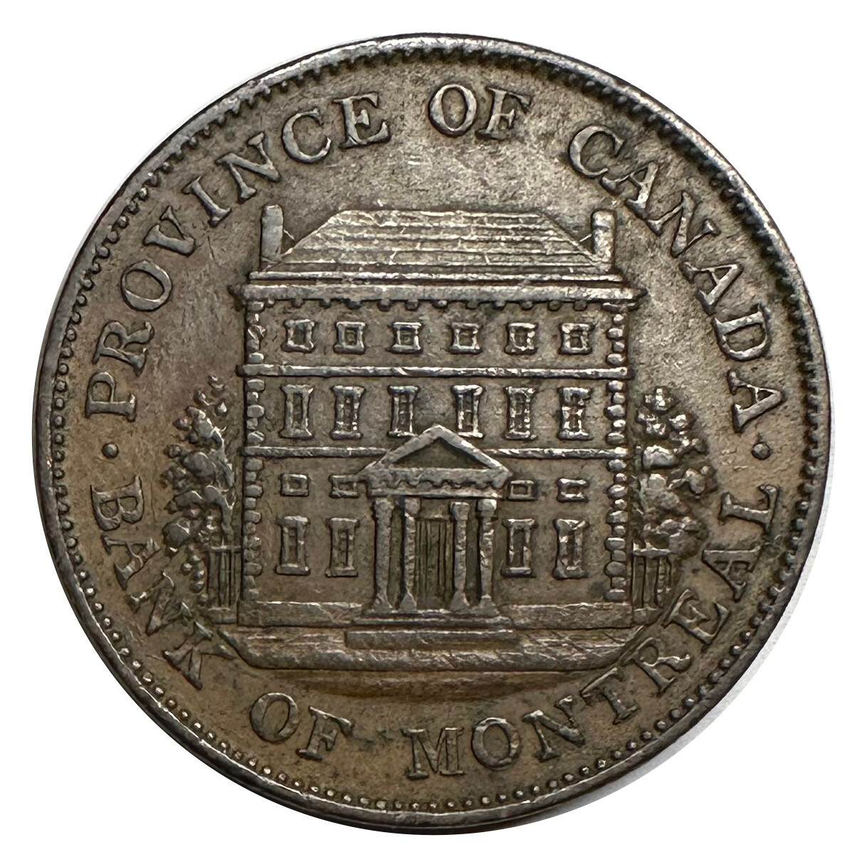 >1844 Canada Half Penny - Bank of Montreal Bank Token - Well Struck ...