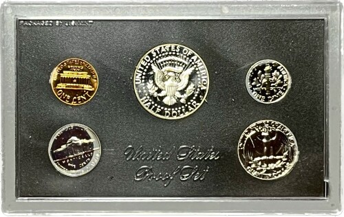 * 1969-S United States Proof Set - 5 Coins in Original Mint Packaging ...