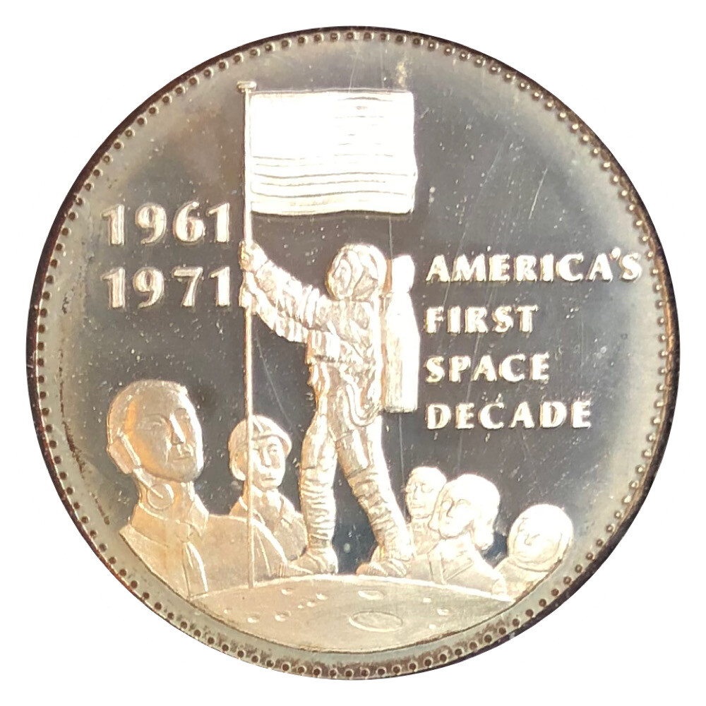 >1971 America's First Space Decade Commemorative Set - Sterling Silver ...