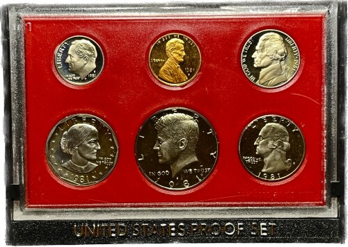 * 1981-S U.S. Mint Proof Set - 6 Coins | Property Room