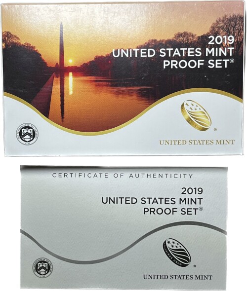 * 2019-S United States Mint Proof Set - 10 Coins with All Original Mint ...