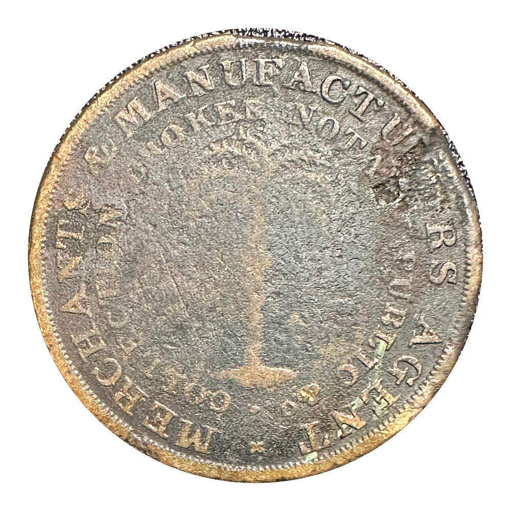 >1846 W. W. Wilbur Slave Auction Merchant Token - Charleston South ...