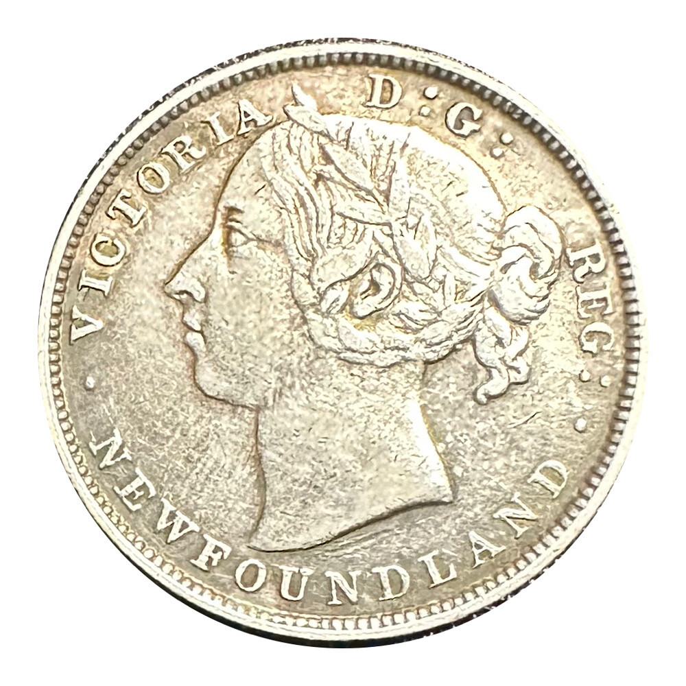 >1896 Newfoundland Silver 20 Cents Coin - Nice Detail! | Property Room