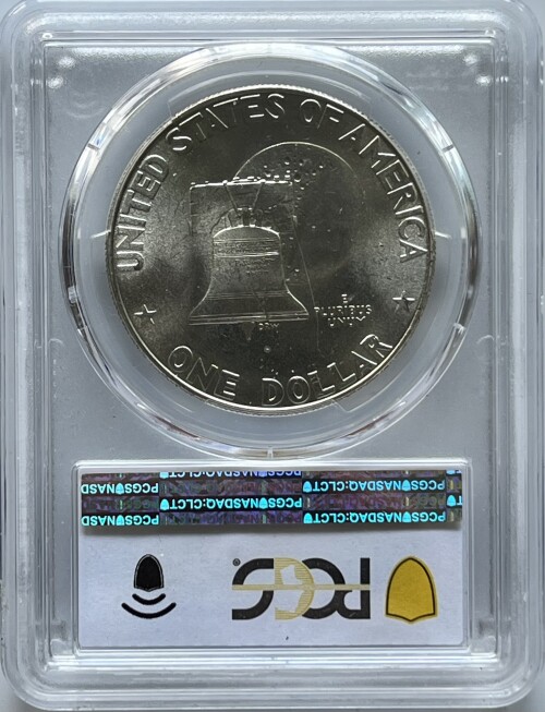 * 1976-S U.S. Silver Bicentennial Eisenhower Dollar - Certified PCGS MS67 | Property Room