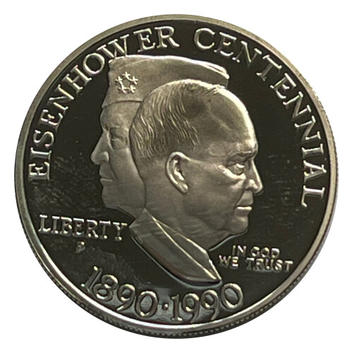 * 1990-P U.S. Silver Proof Eisenhower Centennial One Dollar | Property Room