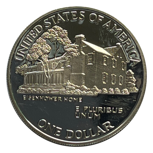 * 1990-P U.S. Silver Proof Eisenhower Centennial One Dollar | Property Room