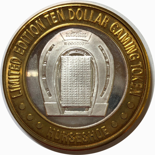 Silver Strike! Limited Edition $10 Silver Gaming Token - Binion's ...