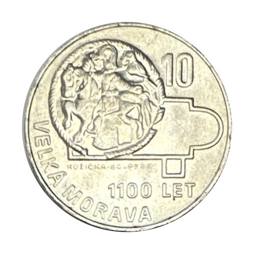 - 1966 Czechoslovakia Silver 10 Korun - 1100th Anniversary of Great ...