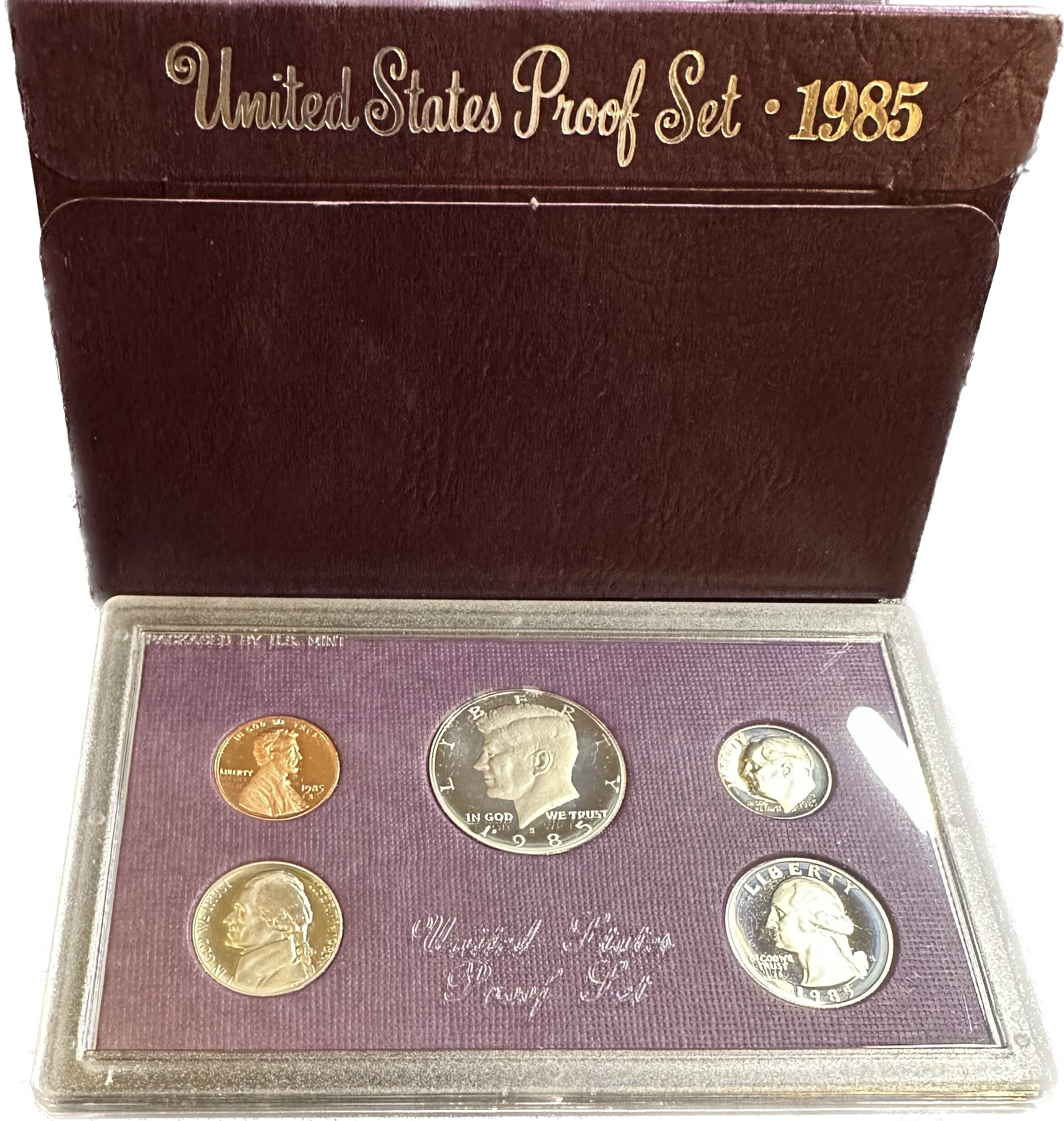 >1985-S U.S. Proof Set - 5 Coins in Original Mint Packaging | Property Room