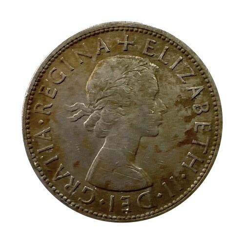 - 1957 Great Britain Queen Elizabeth II Half Crown Coin | Property Room