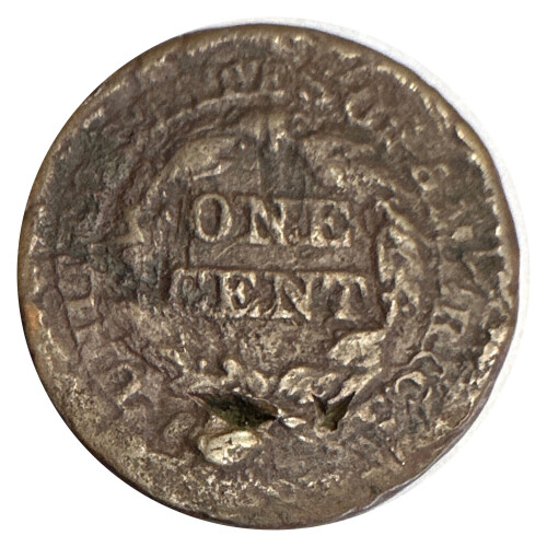 - 1850 U.S. Braided Hair Large Cent - Heavily Used | Property Room