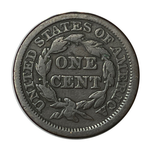 * 1844 U.S. Braided Hair Large One Cent | Property Room