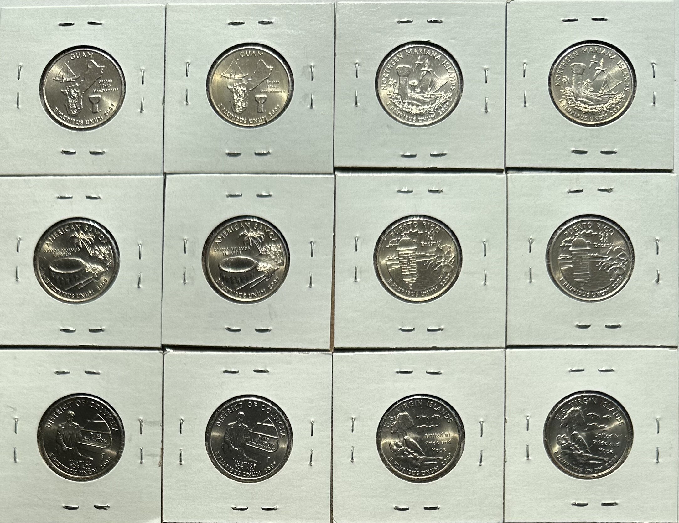 >2009 (P&D) U.S. District of Columbia and U.S. Territories Quarters ...