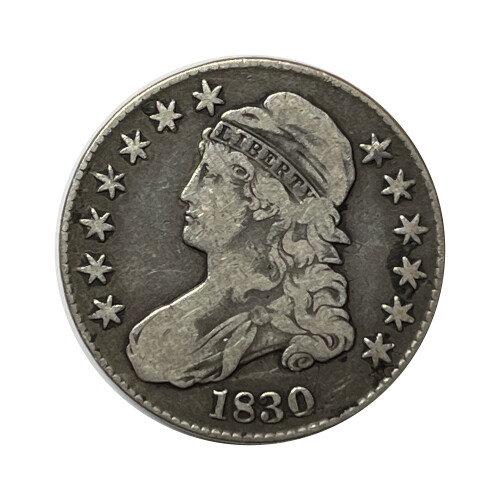 * 1830 U.S. Silver Capped Bust Liberty 50 Cent Coin | Property Room