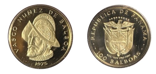 - 1975 $100 Balboa Gold Proof Coin of the Republic of Panama In Special ...