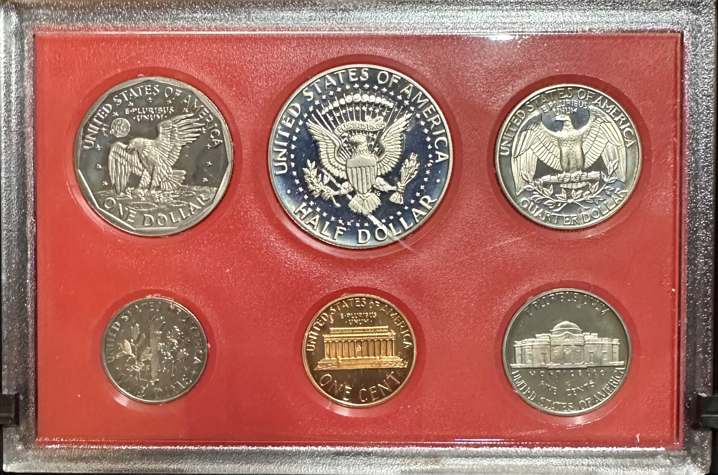>1980-S United States Proof Set - 6 Coins Including Susan B Anthony ...