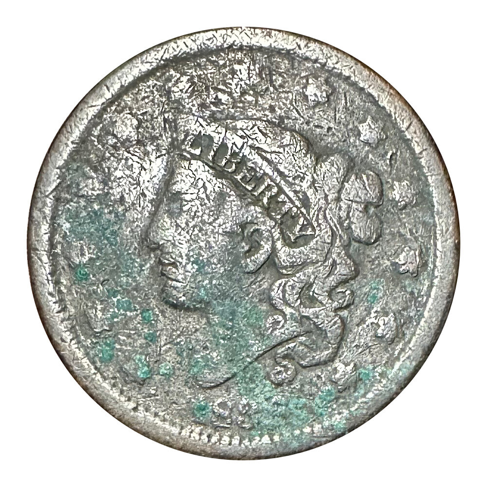 >1838 U.S. Coronet Head Large One Cent | Property Room