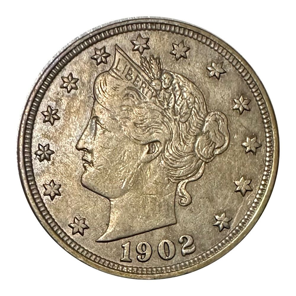 >1902 U.S. Liberty "V" Nickel With Cents - Excellent Detail, Collector ...