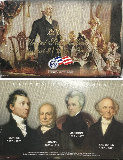 - 2008-S U.S. Mint Presidential $1 Coin Proof Set - Monroe, Adams ...