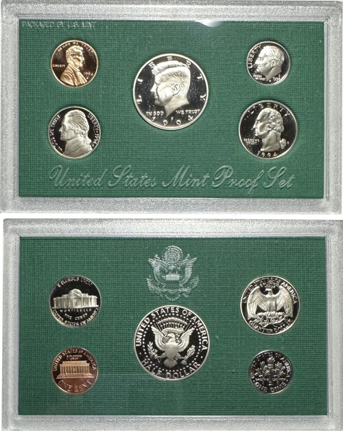 - 1994-S U.S. Mint Proof Set - 5 Coins Including Kennedy Half in ...