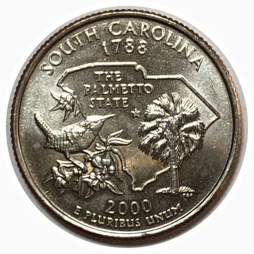 #2000-D U.S. Washington State Quarter - South Carolina - Brilliant ...
