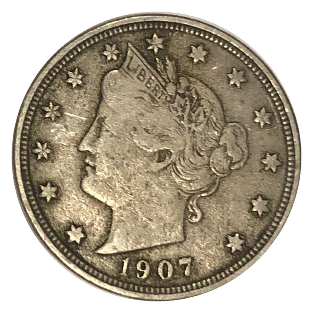 >1907 US Full Liberty Head V Nickel | Property Room