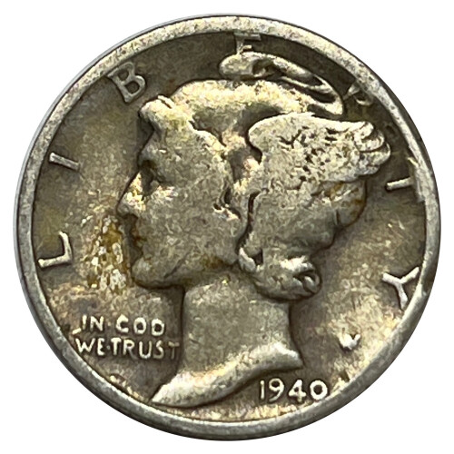 * 1940-S U.S. Silver Winged Liberty Mercury Dime | Property Room