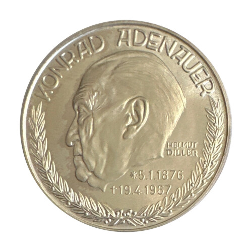 - 1876-1967 Germany Silver Medal Konrad Adenauer | Property Room