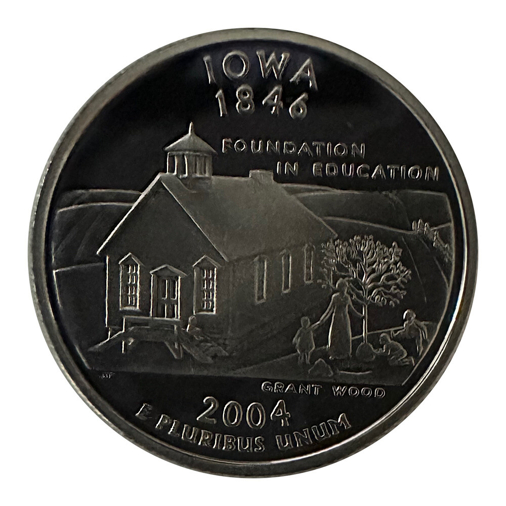 >2004-S U.S. Silver Proof State Quarter Honoring Iowa - Foundation in ...