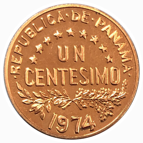 ##1974 Panama Un Centesimo - Beautiful Luster and Detail | Property Room