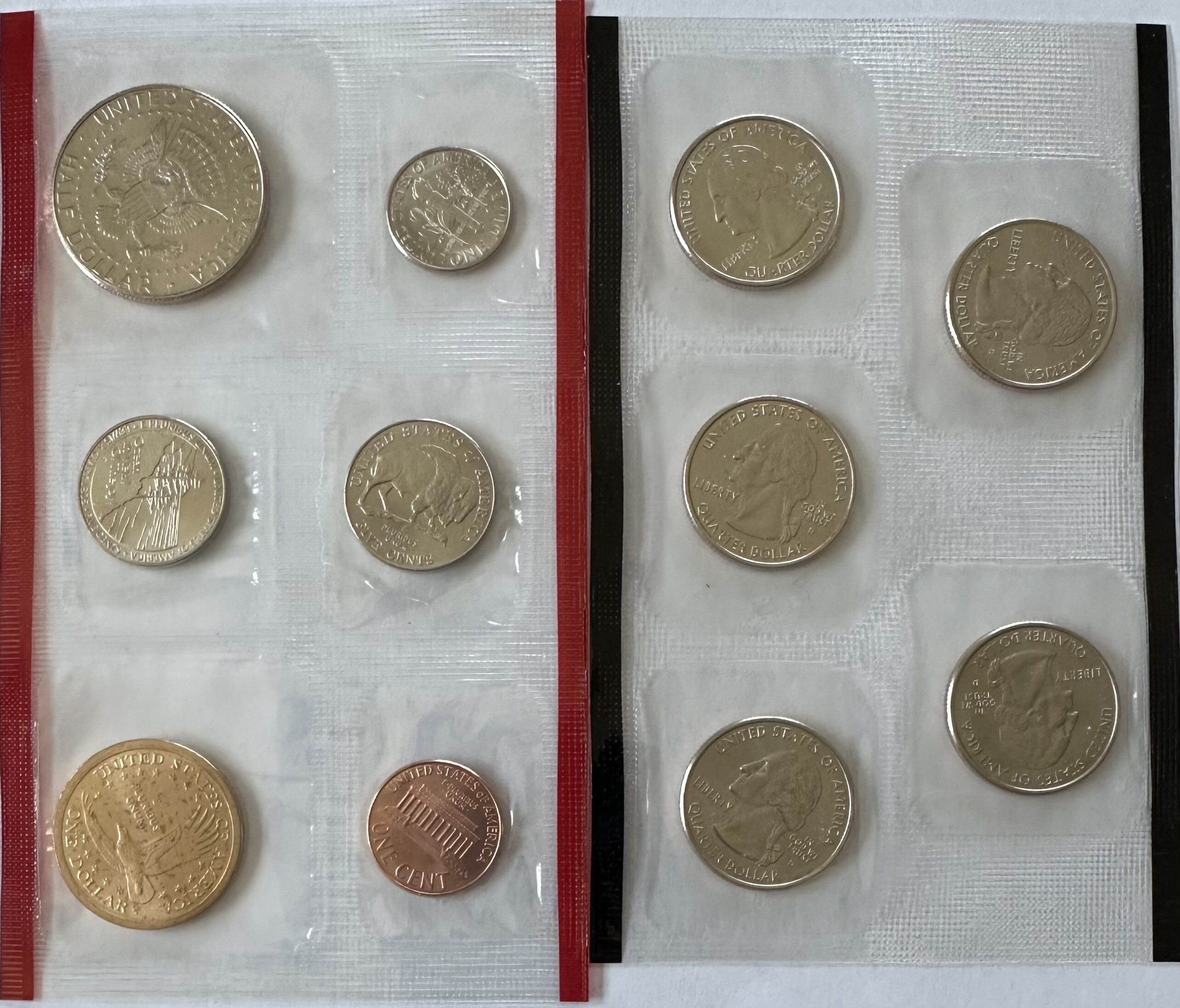 >2005-D U.S. Mint Uncirculated Coin Set - 11 Coins Including Sacagawea ...