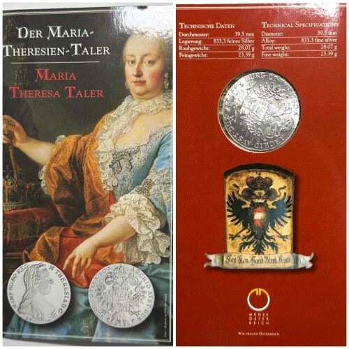 Austria's Silver Maria Theresa Taler - Archduchess of Austria/Duchess ...