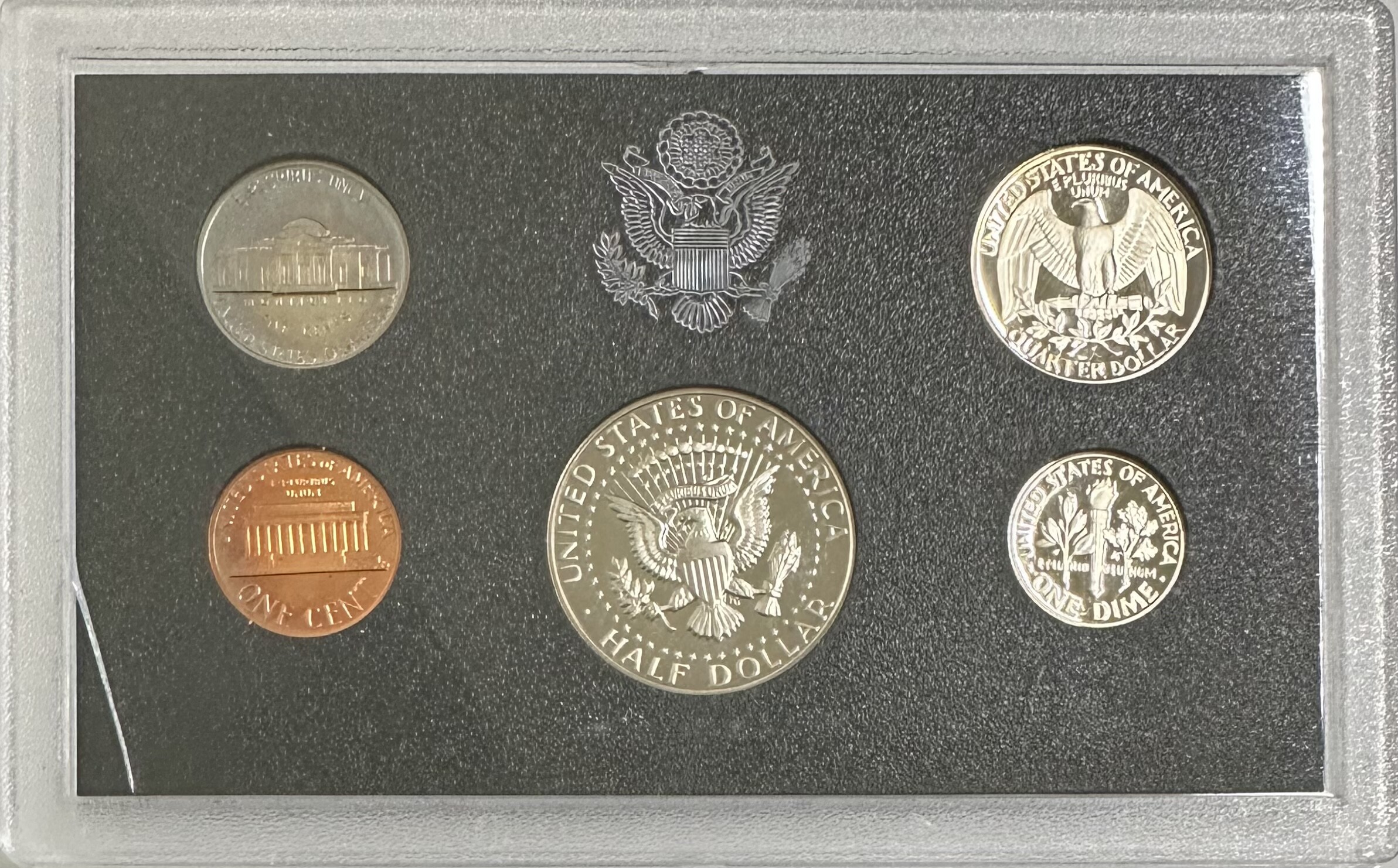 >1983-S U.S. Proof Set - 5 Coins Including Kennedy Half in Original ...