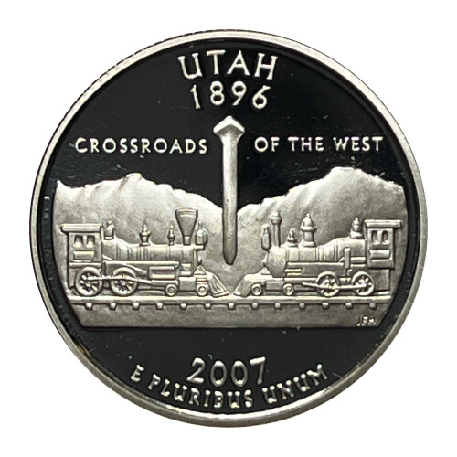 * 2007-S U.S. Silver Proof Washington State Quarter Honoring Utah ...