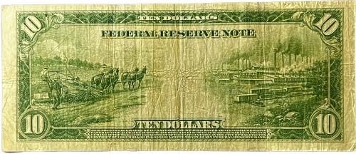 * 1913 U.S. Ten Dollar ($10) Federal Reserve Note - Kansas City ...