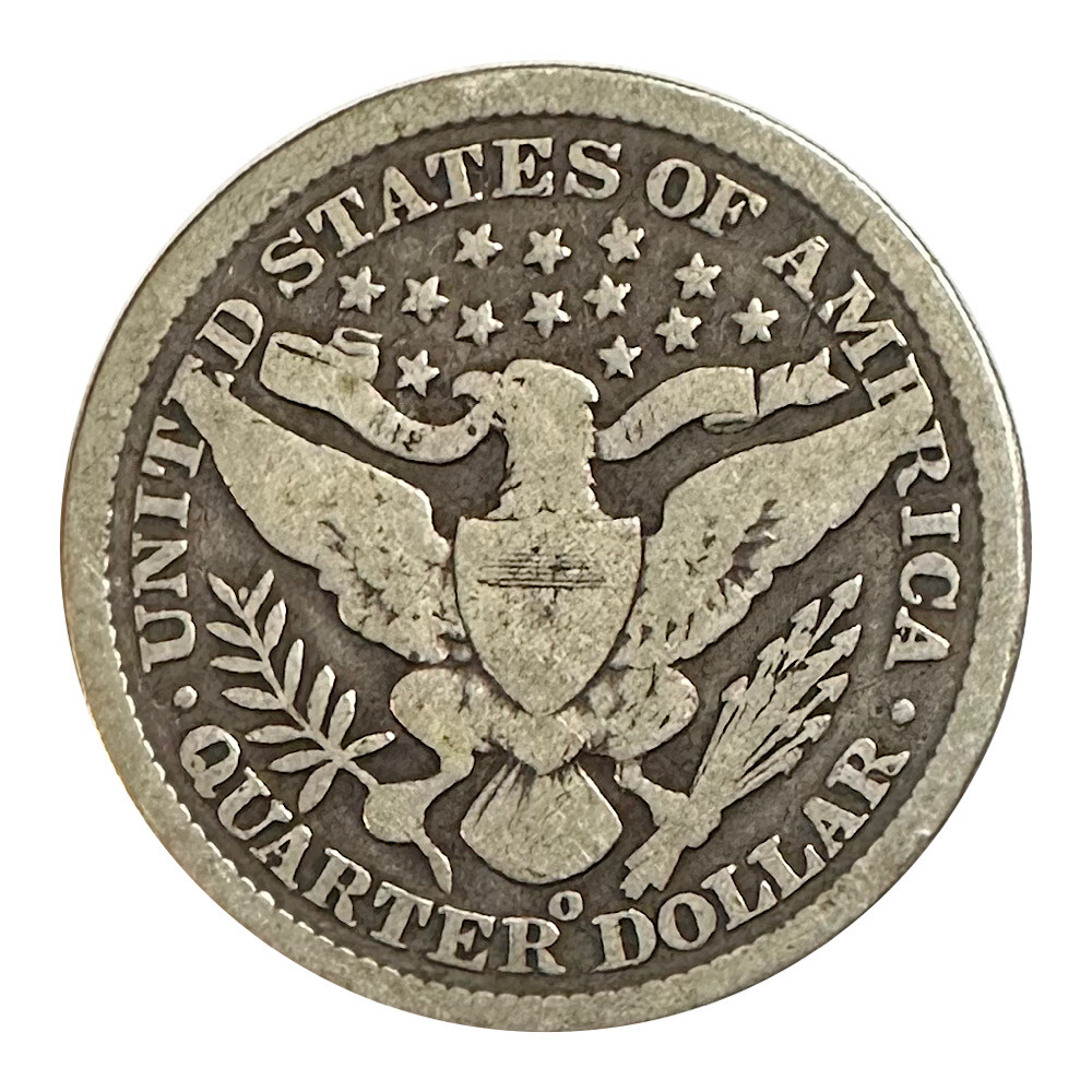 >1899-O U.S. Silver Barber Quarter Dollar | Property Room