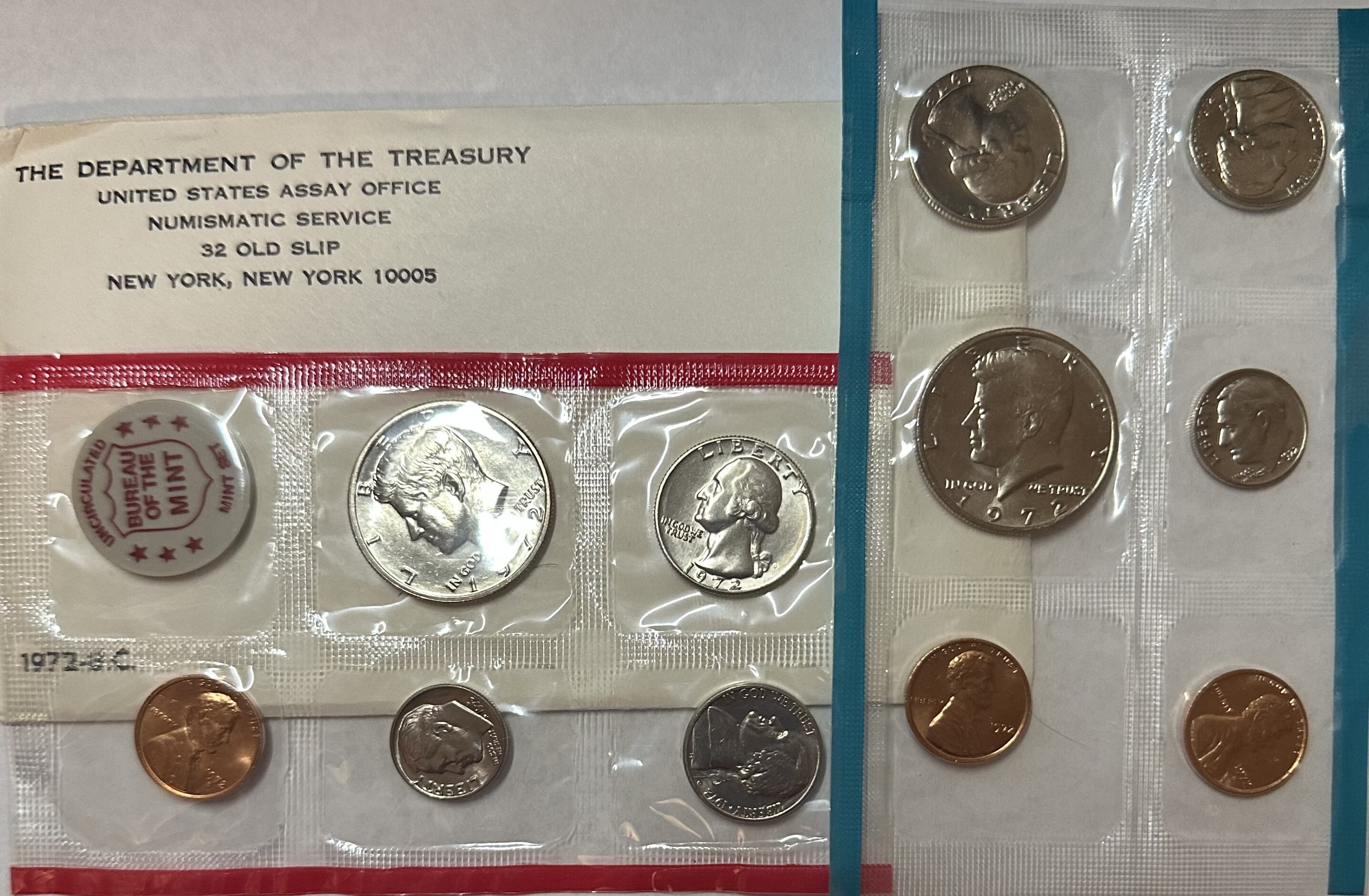 >1972 (P&D) U.S. Mint Uncirculated Coin Set-11 Coins Including (2 ...