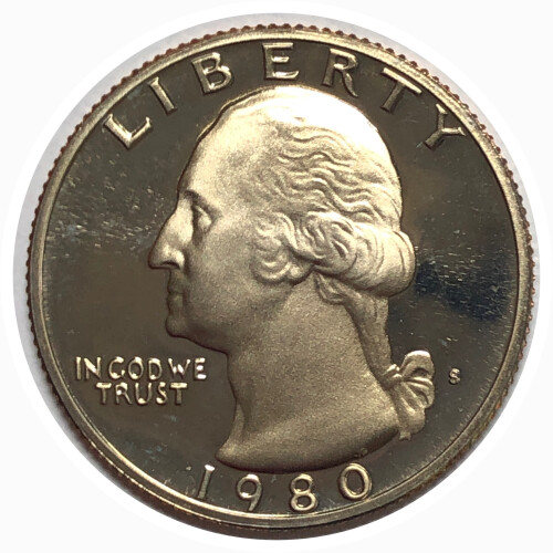 #1980-S U.S. Mint Proof Washington Quarter | Property Room