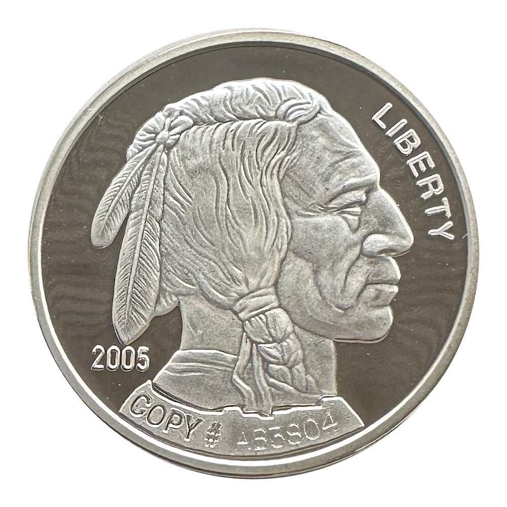 2005 Indian Head Buffalo Proof Silver Layered Coin - Replica #AB3804 ...