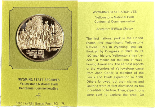 . 1972 Wyoming State Archives - Yellowstone National Park Centennial ...