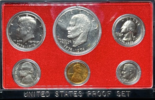 * 1976 United States Bicentennial Mint Proof Set - 6 Coins in Mint ...